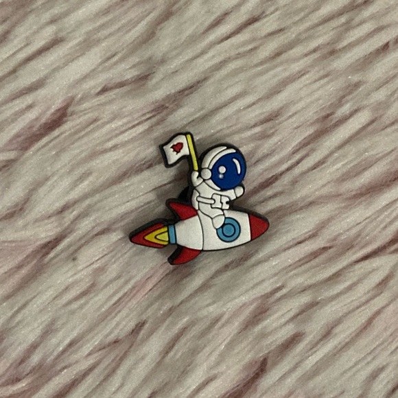 Accessories | Astronaut Riding On A Rocket Croc Charm | Poshmark